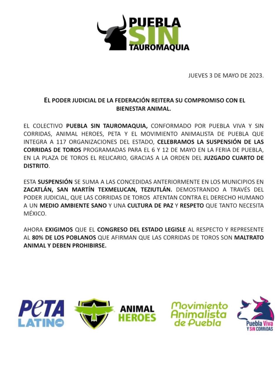 Suspenden corridas de toros de la Feria de Puebla 2023 - Cinco Radio