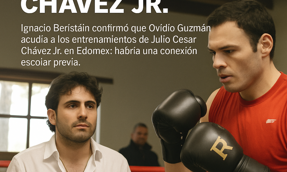 Ovidio Guzmán fue visto en entrenamientos de Chávez Jr.